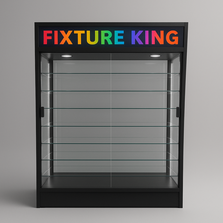 6X4 Feet Extra Vision showcase with Digital Screen – Fixture King Atlanta